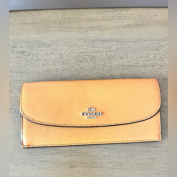 Coach | Bags | Coach Long Wallet Yellow Gold | Poshmark